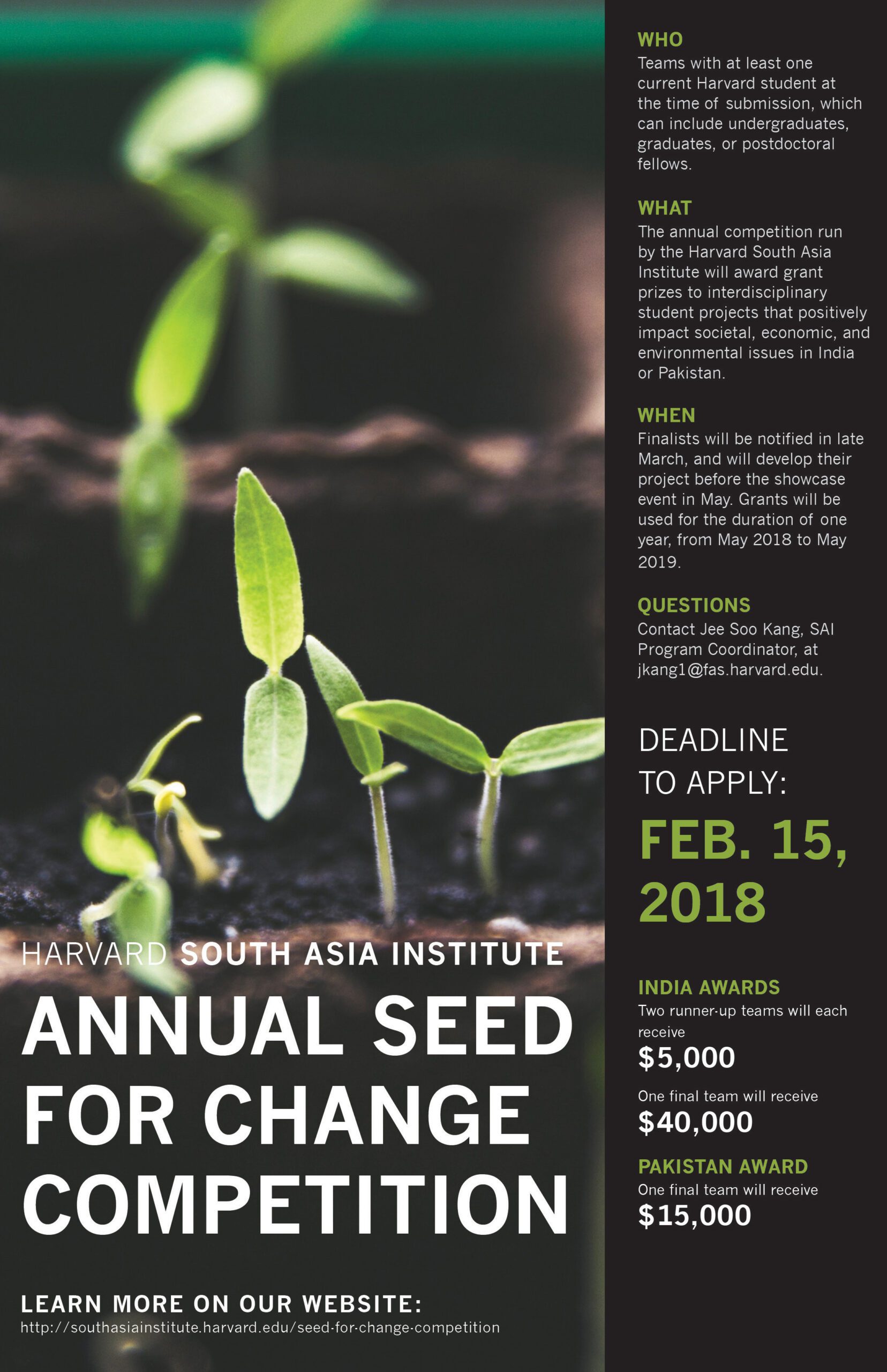 Seed for Change Competition • Lakshmi Mittal South Asia Institute