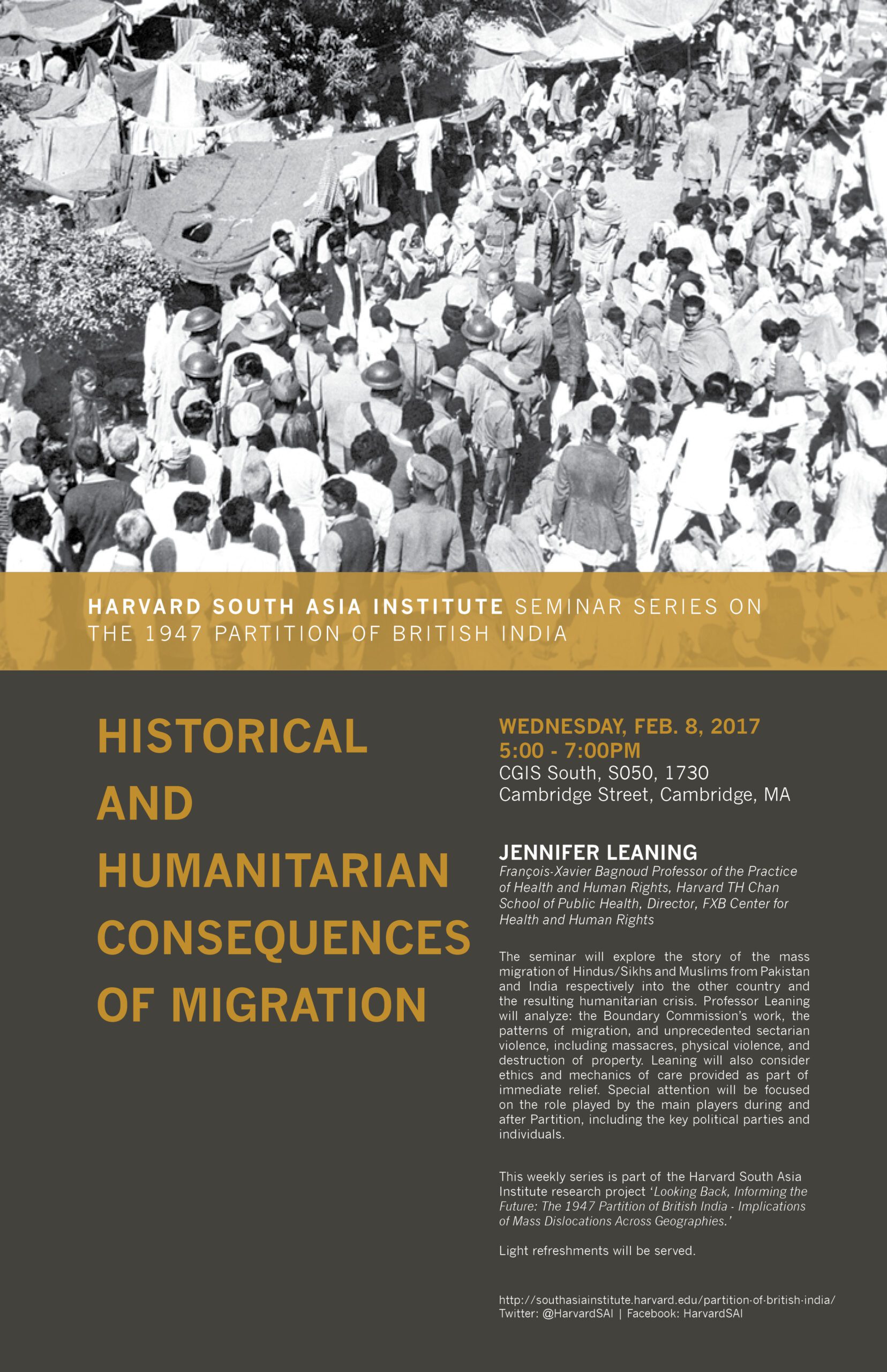 Historical and Humanitarian Consequences of Migration • The Lakshmi ...