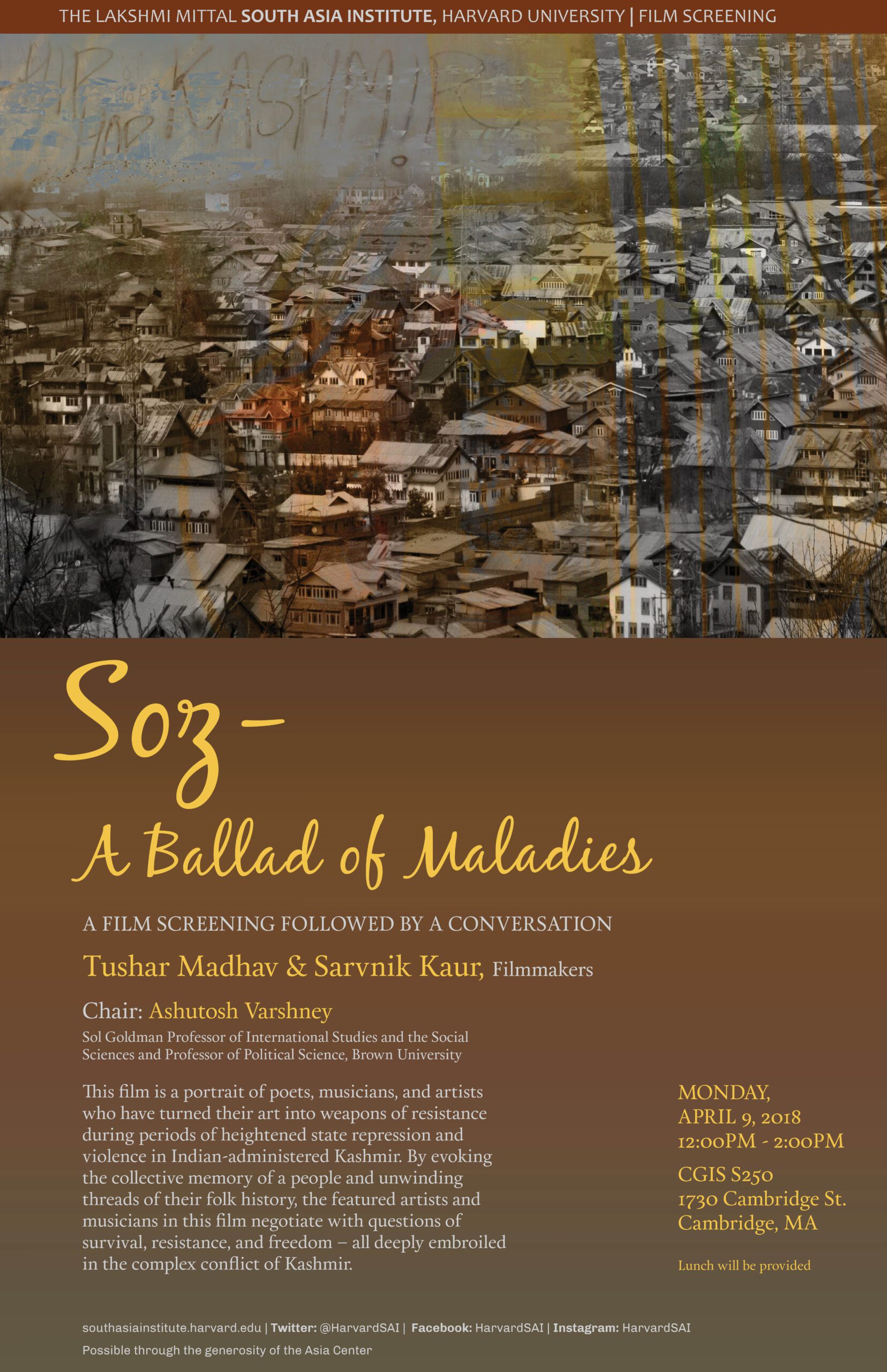 Soz-A Ballad of Maladies • The Lakshmi Mittal and Family South Asia ...