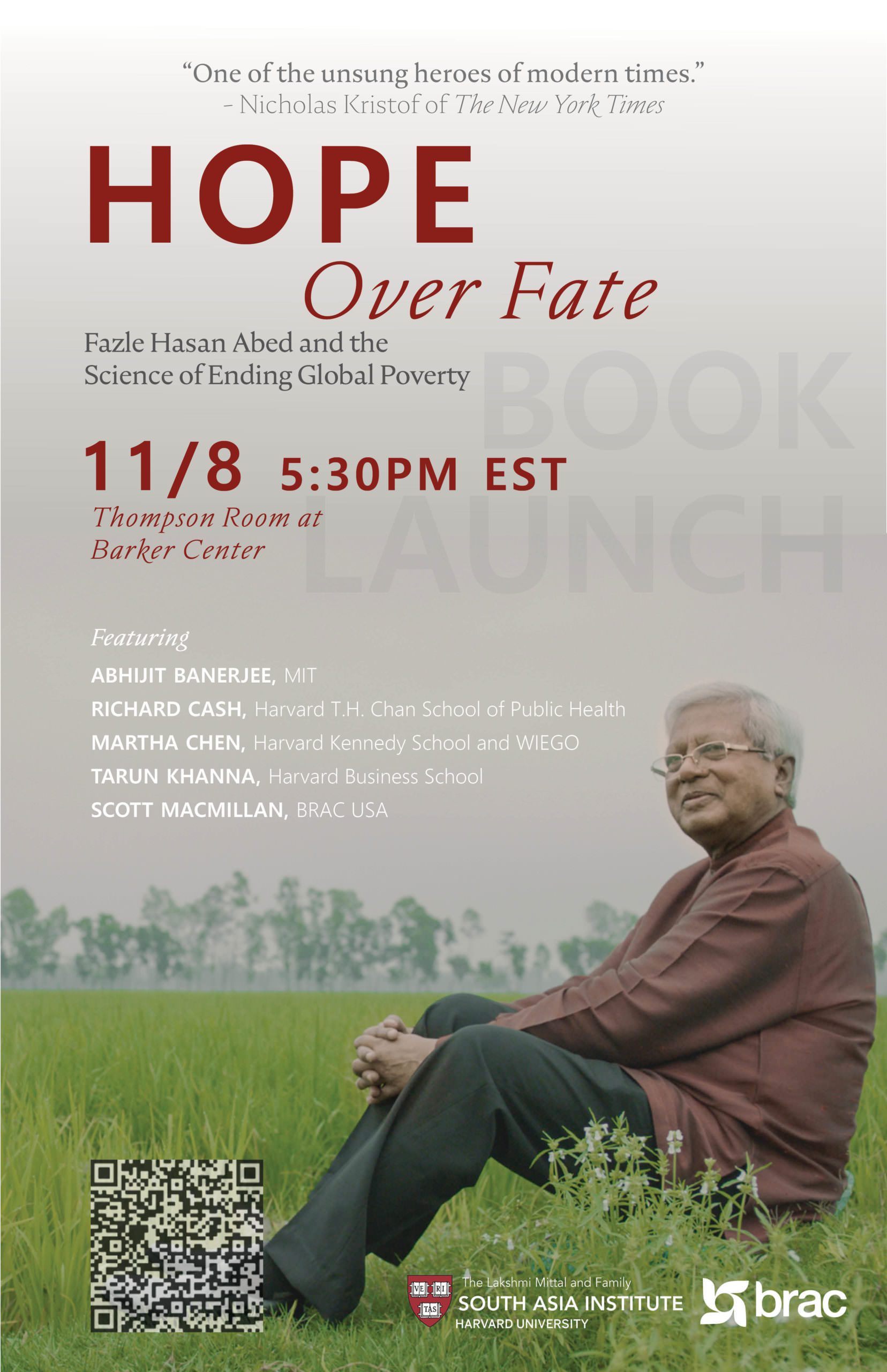 Book Launch: “Hope Over Fate: Fazle Hasan Abed and the Science of ...