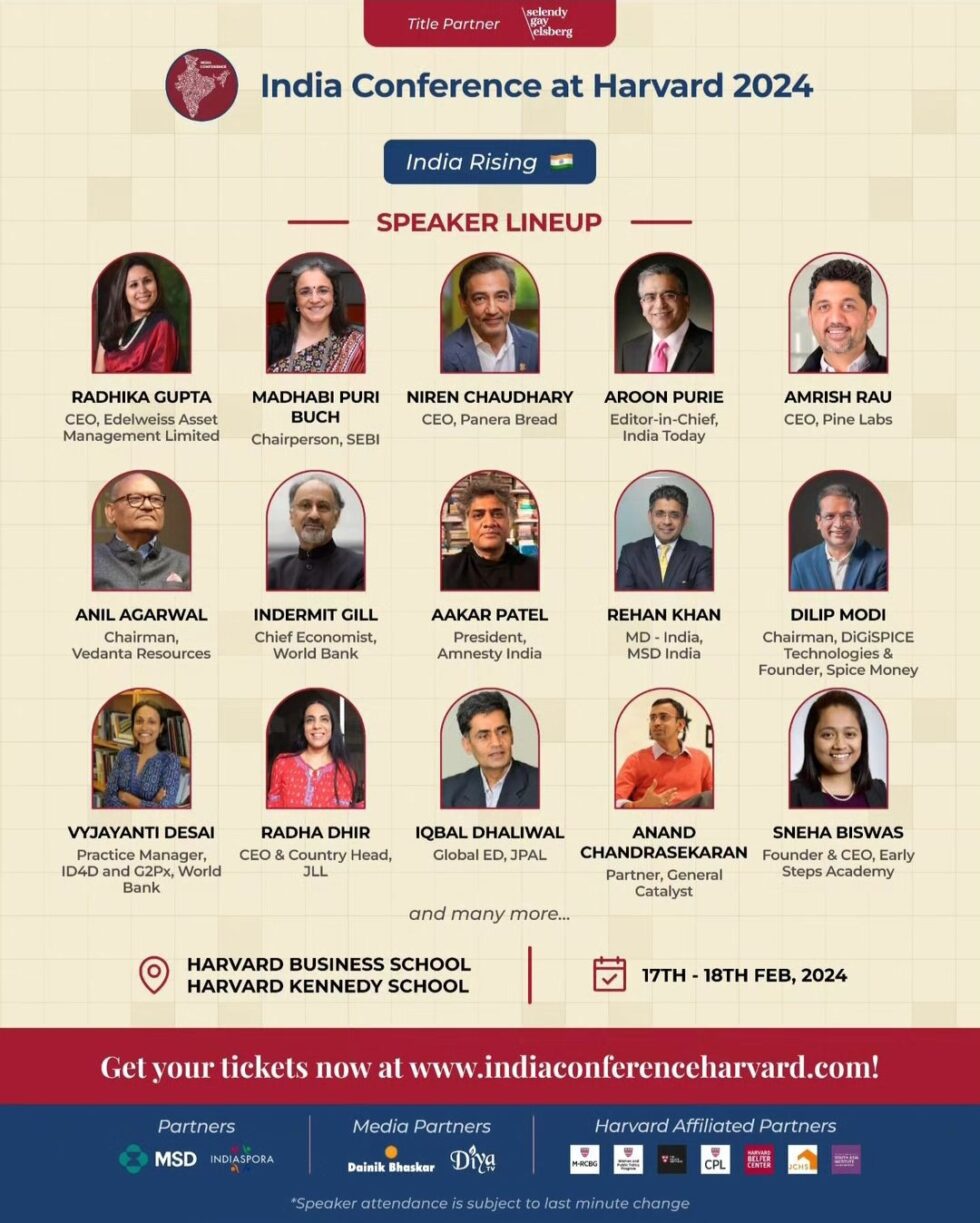 India Conference at Harvard 2024 • The Lakshmi Mittal and Family South ...