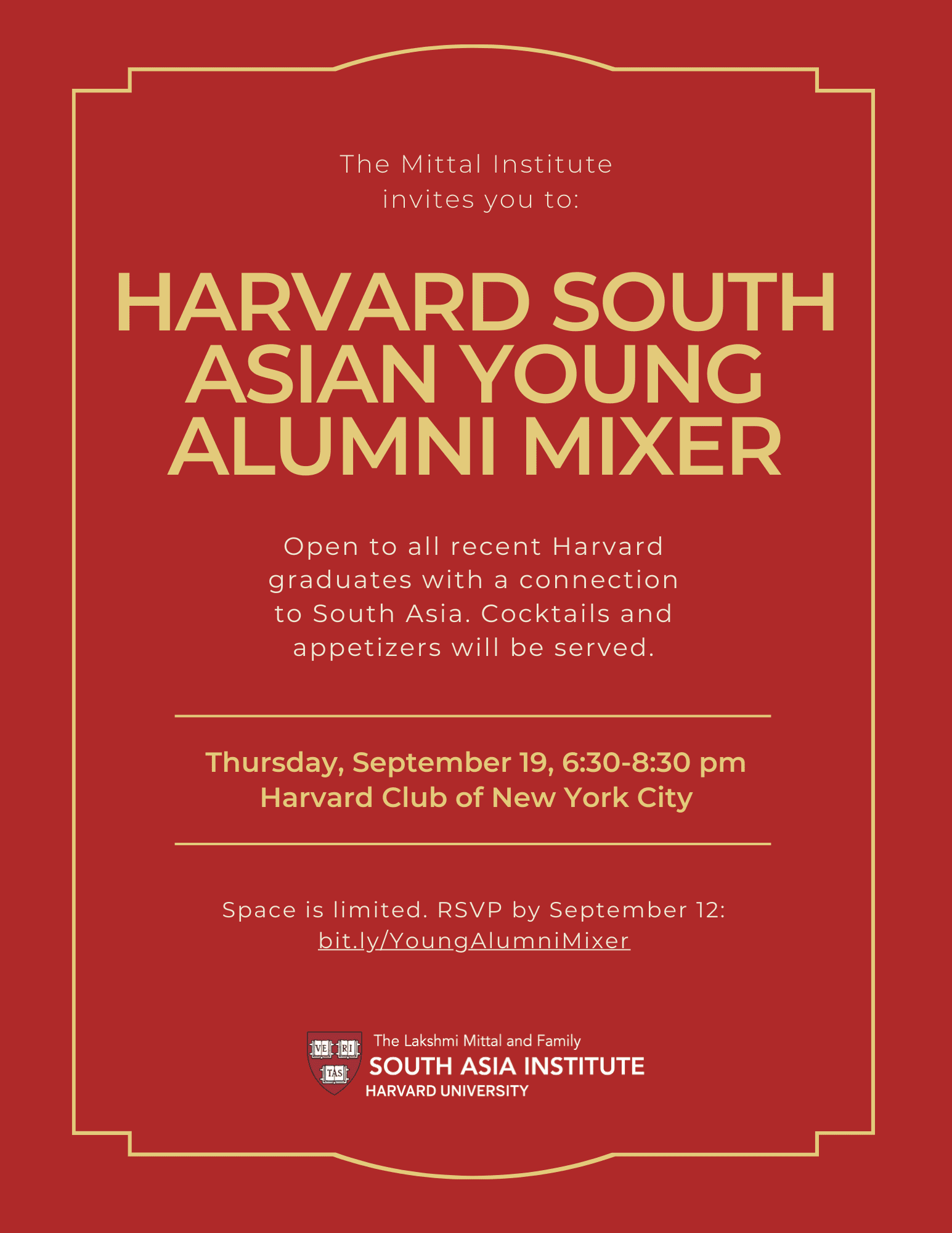 Harvard South Asian Young Alumni Mixer • The Lakshmi Mittal and Family ...
