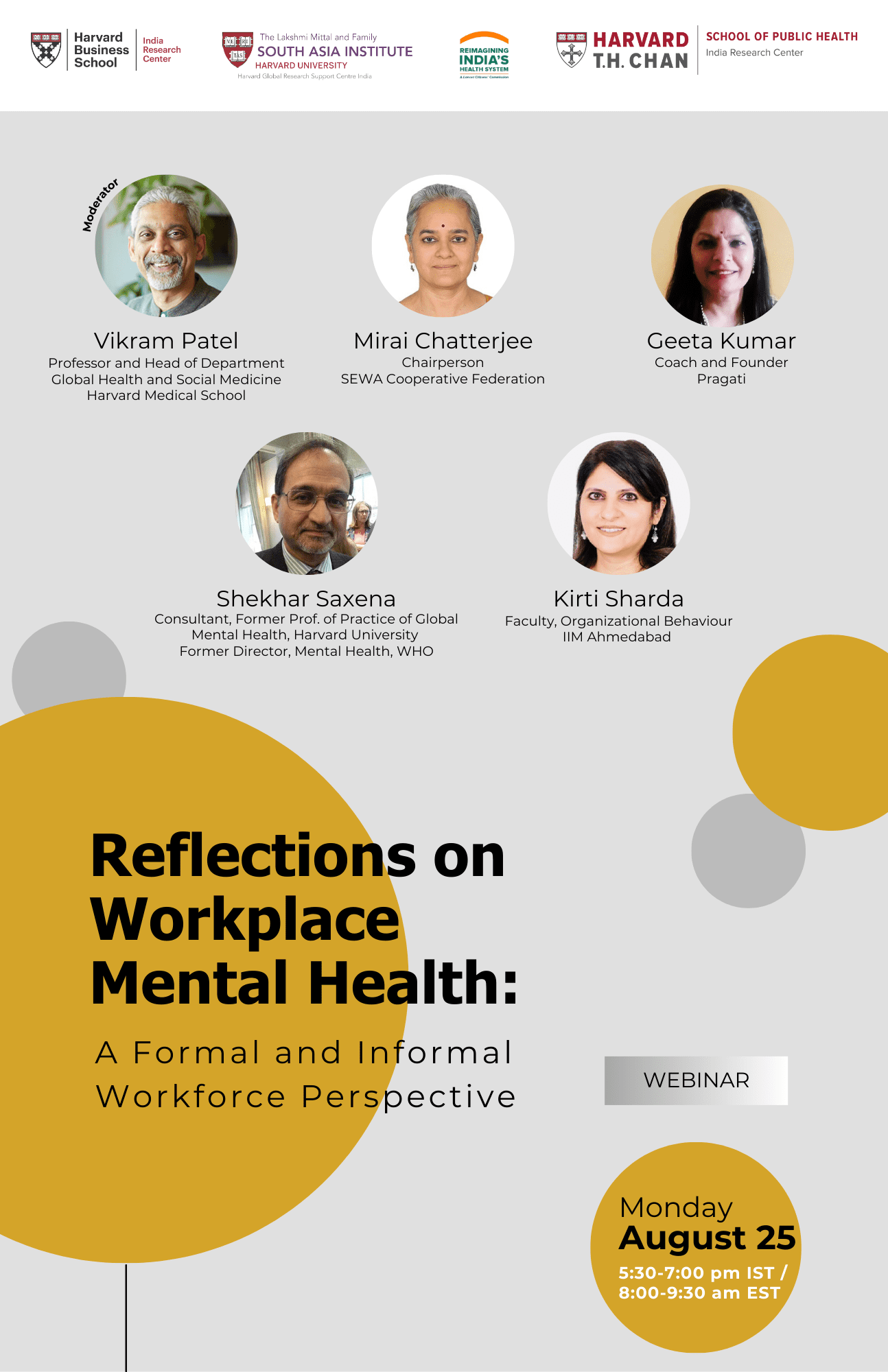 Reflections on Workplace Mental Health: A Formal and Informal Workforce ...